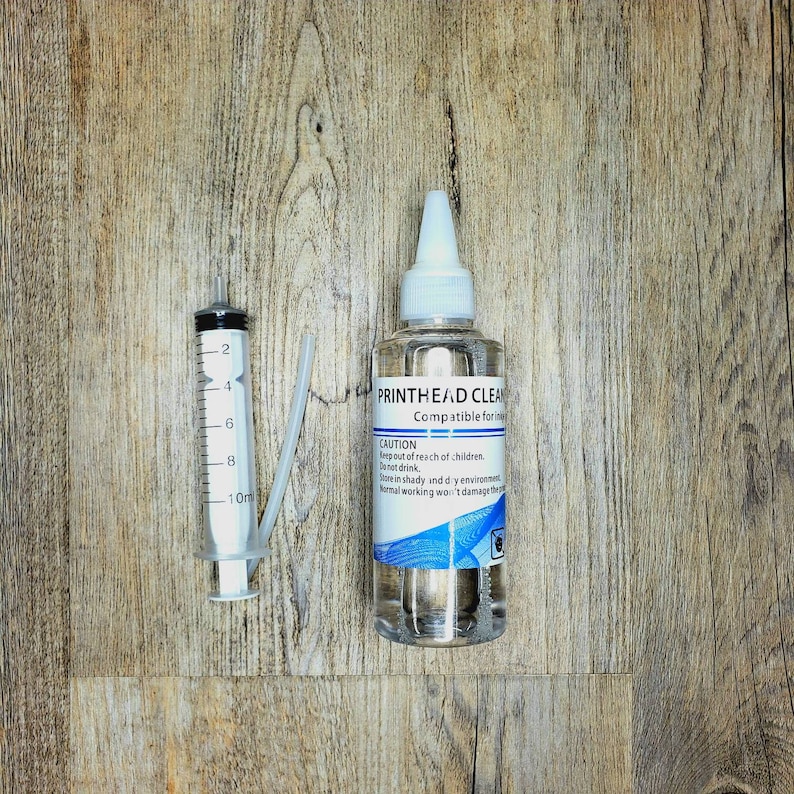 Print Head Cleaner 100ml Bottle 10ml Syringe and Tube - Etsy Print Head Cleaner 100ml Bottle 10ml Syringe and Tube - Etsy