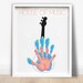 Guitar - Love Music Handprint and Footprints Art Printable for Kids ...