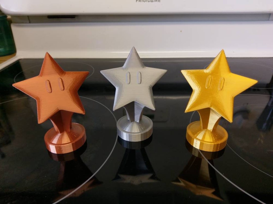 3D Printed Star Trophy - Etsy