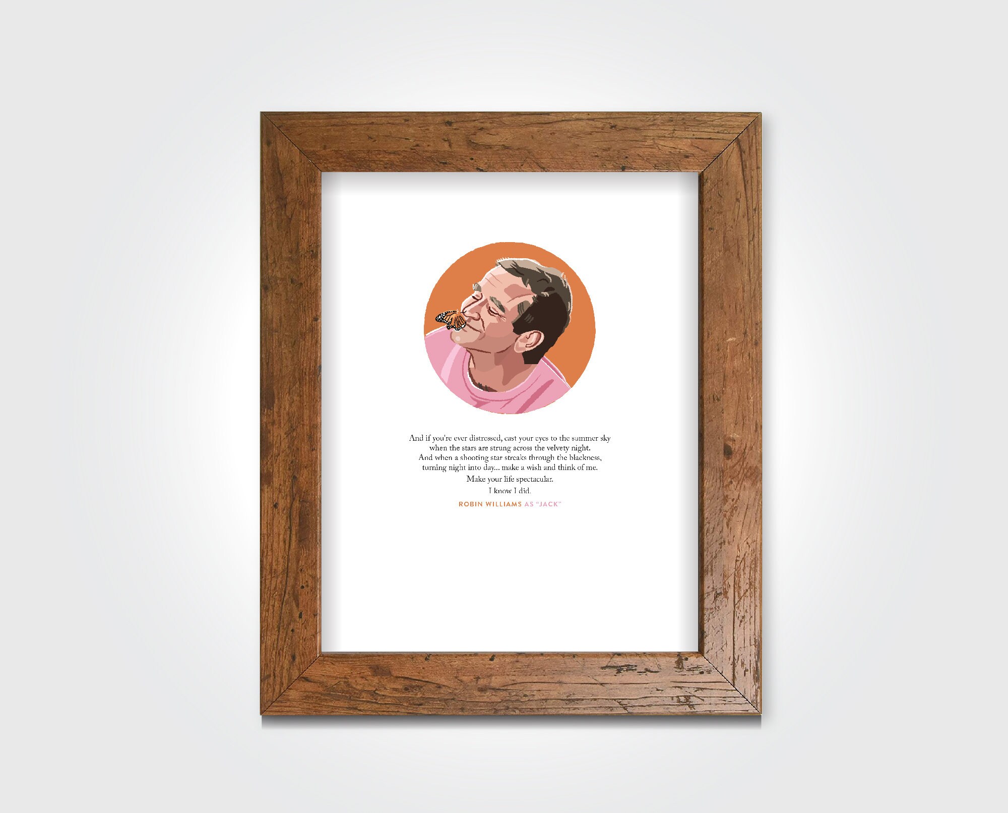 PRINTABLE Robin Williams jack Illustration Wall - Etsy