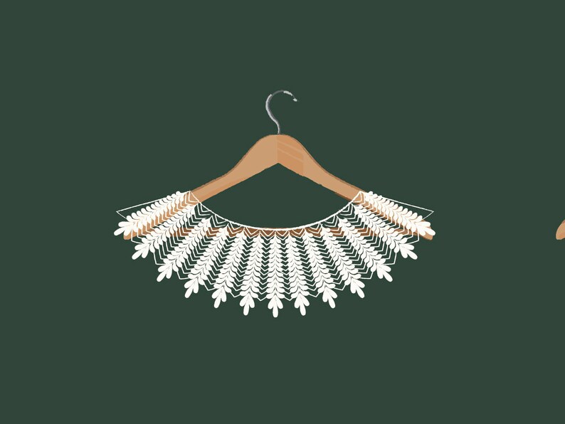 PRINTABLE RBG Collars Minimalist Illustration Art Print - Etsy