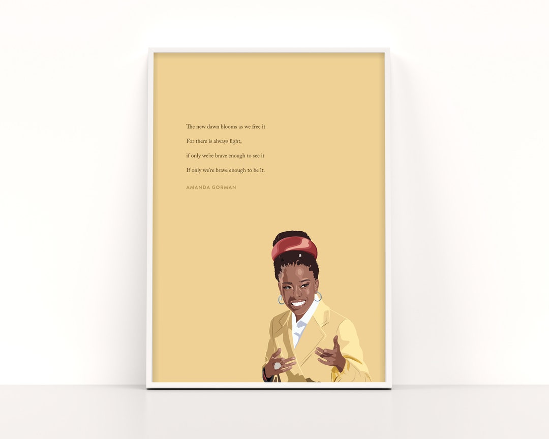 PRINTABLE Amanda Gorman Inaugural Poem Inspiration for Young Girls Kids ...