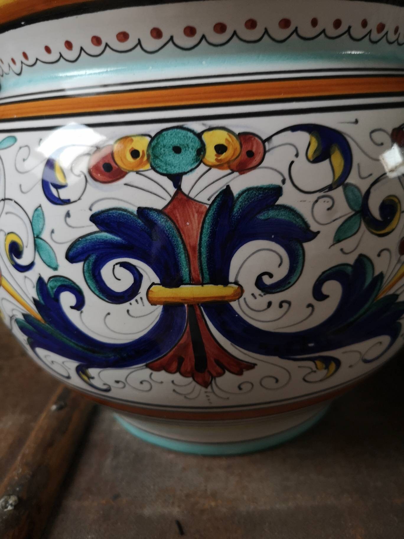 Deruta Pottery Cache Pot Flower Pot Hand Painted Ceramics - Etsy Australia