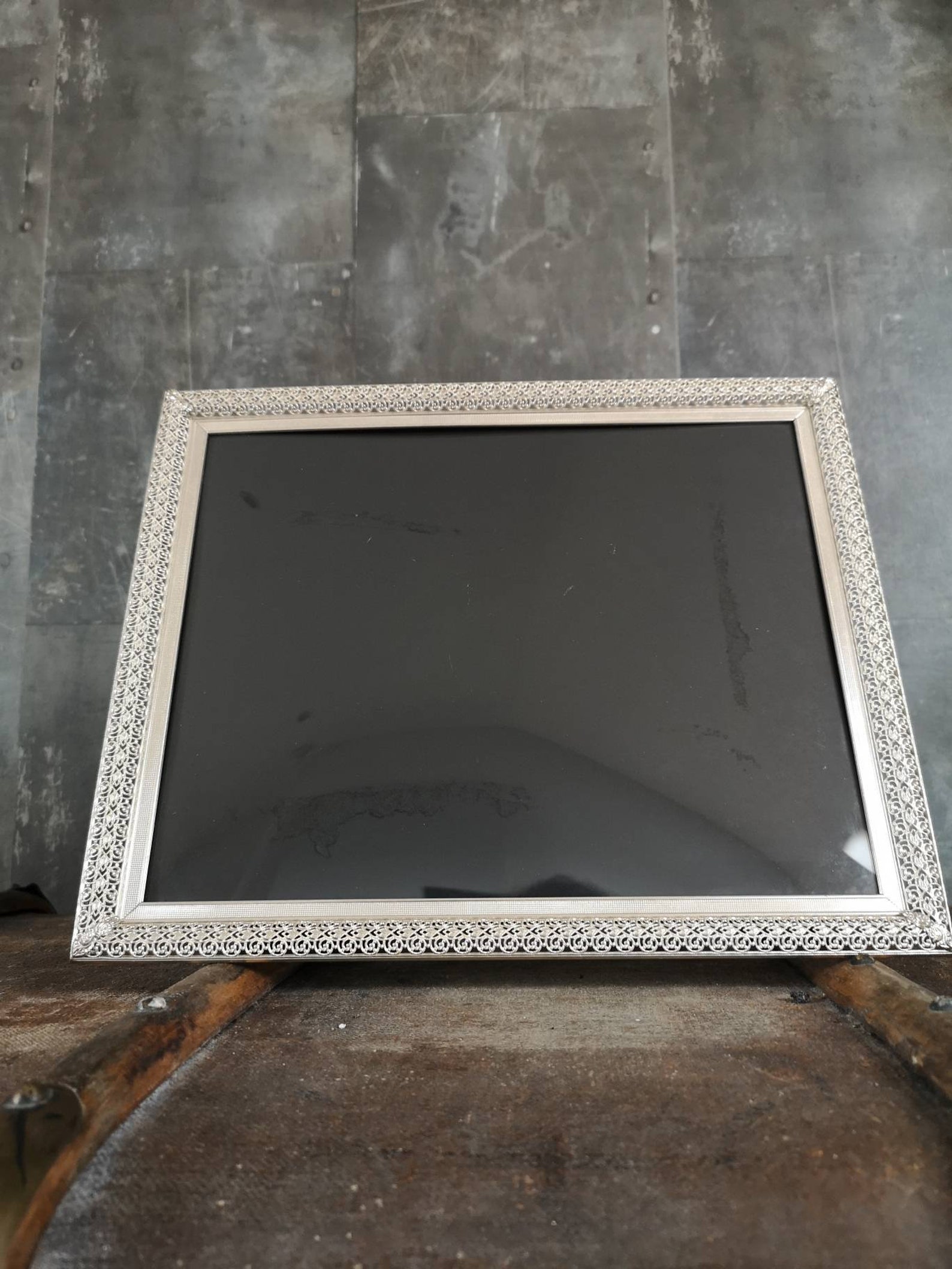 Metal Rectangular Photo Frame Gracefully Open Worked Frame - Etsy