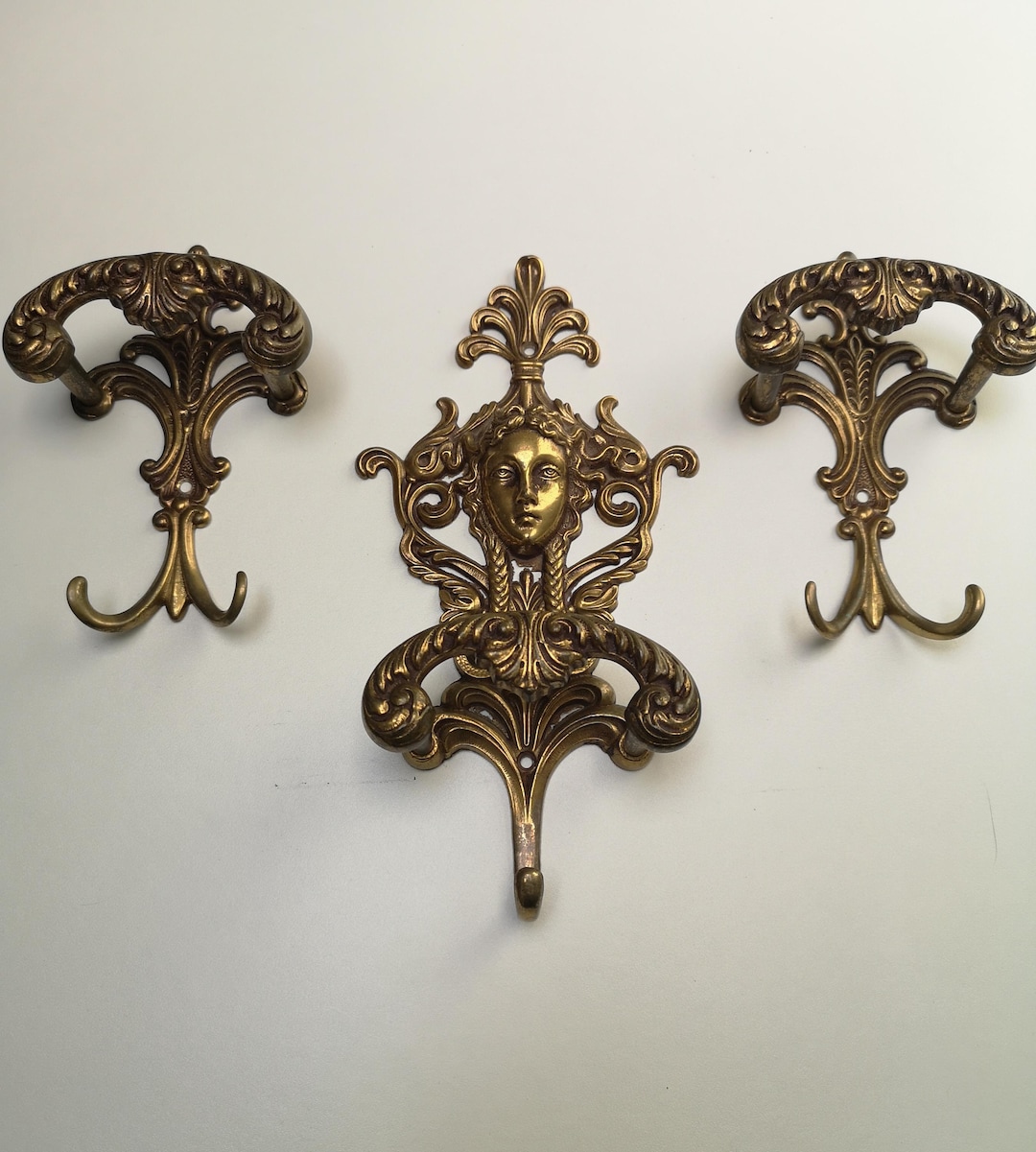 Italian Metal Coat Rack Hooks - Brass Coat Rack Hook - VCR BREV ...