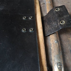 Leather Black Portfolio Folder Koloman Handler Writing Folder With ...