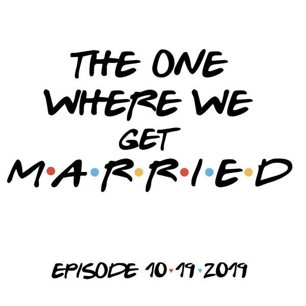 We Got Married - Etsy