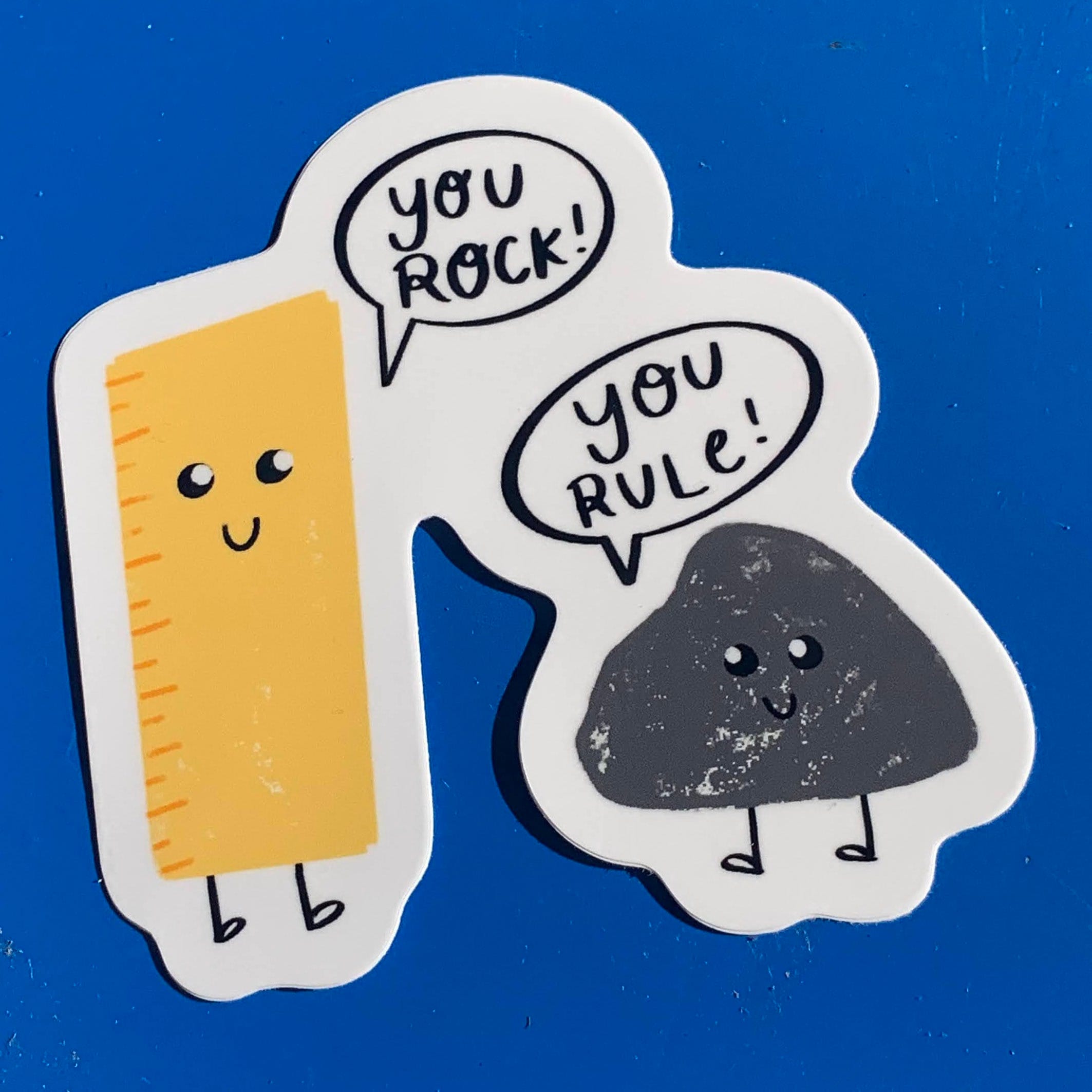 You Rock You Rule Sticker, Pun Lover Sticker, Punny Stickers, Sticker ...