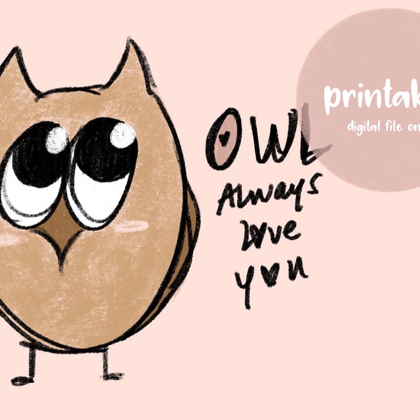 Owl Always Love You Print - Etsy