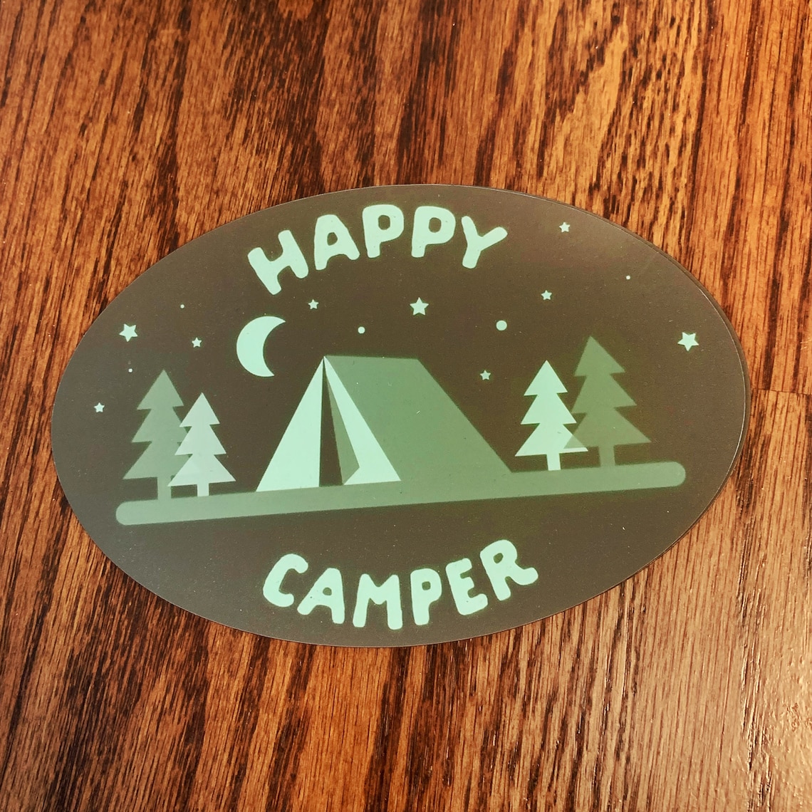 Happy Camper Magnet Oval Outdoorsy Magnet for Fridge or Car - Etsy