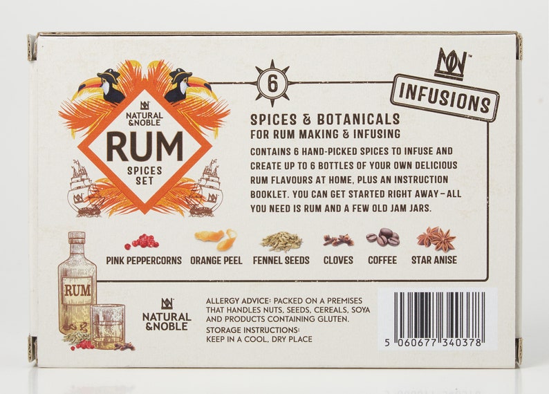 Rum Spices Set. 6 Premium Spices for Making Your Own Rum - Etsy UK
