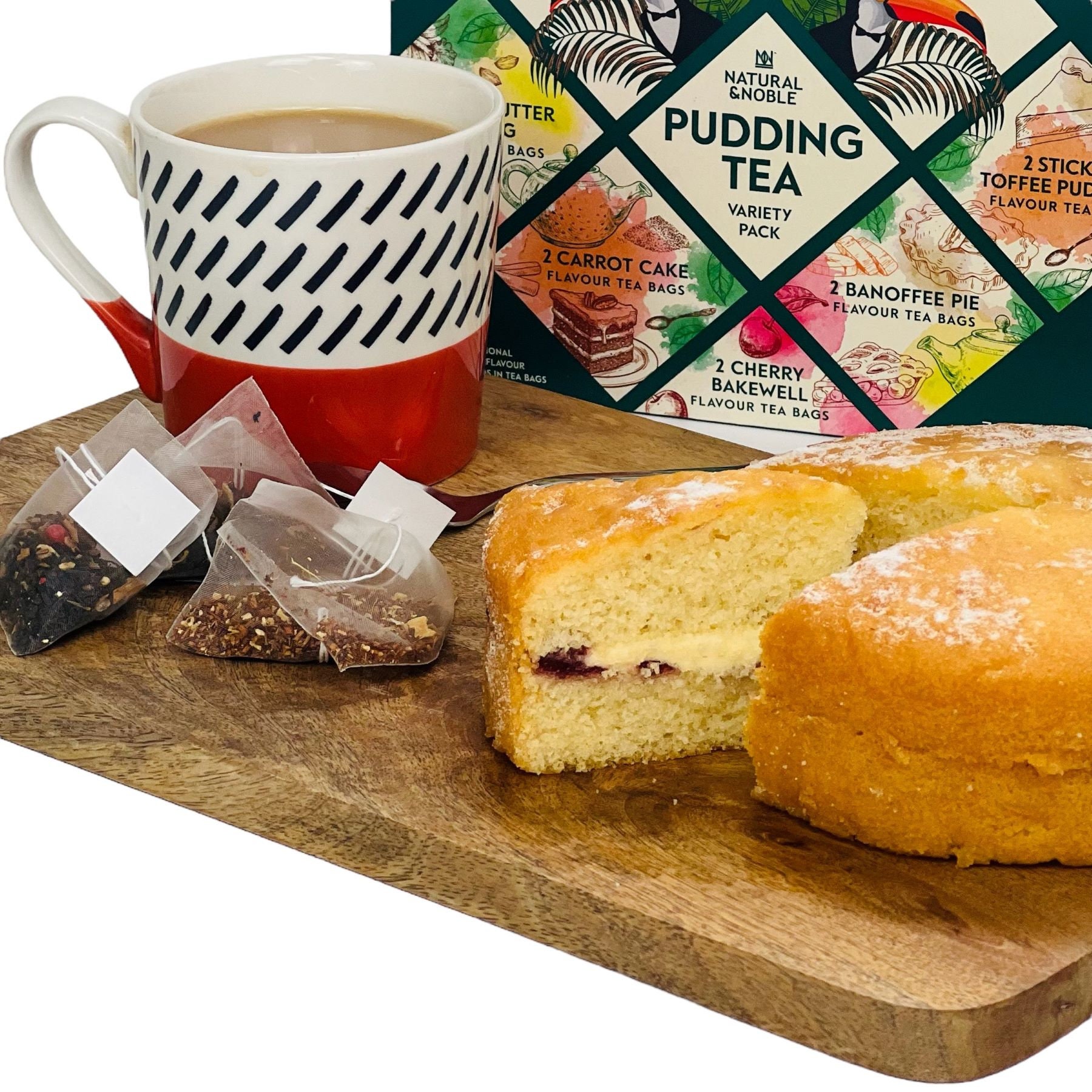Pudding Tea Variety Gift Pack: 12 Assorted Delicious Flavours for Tea ...