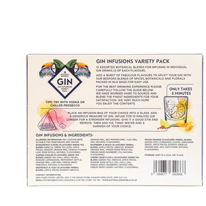 Gin Infusions Variety Pack Make Your Own Delicious Flavoured Gin 12 ...