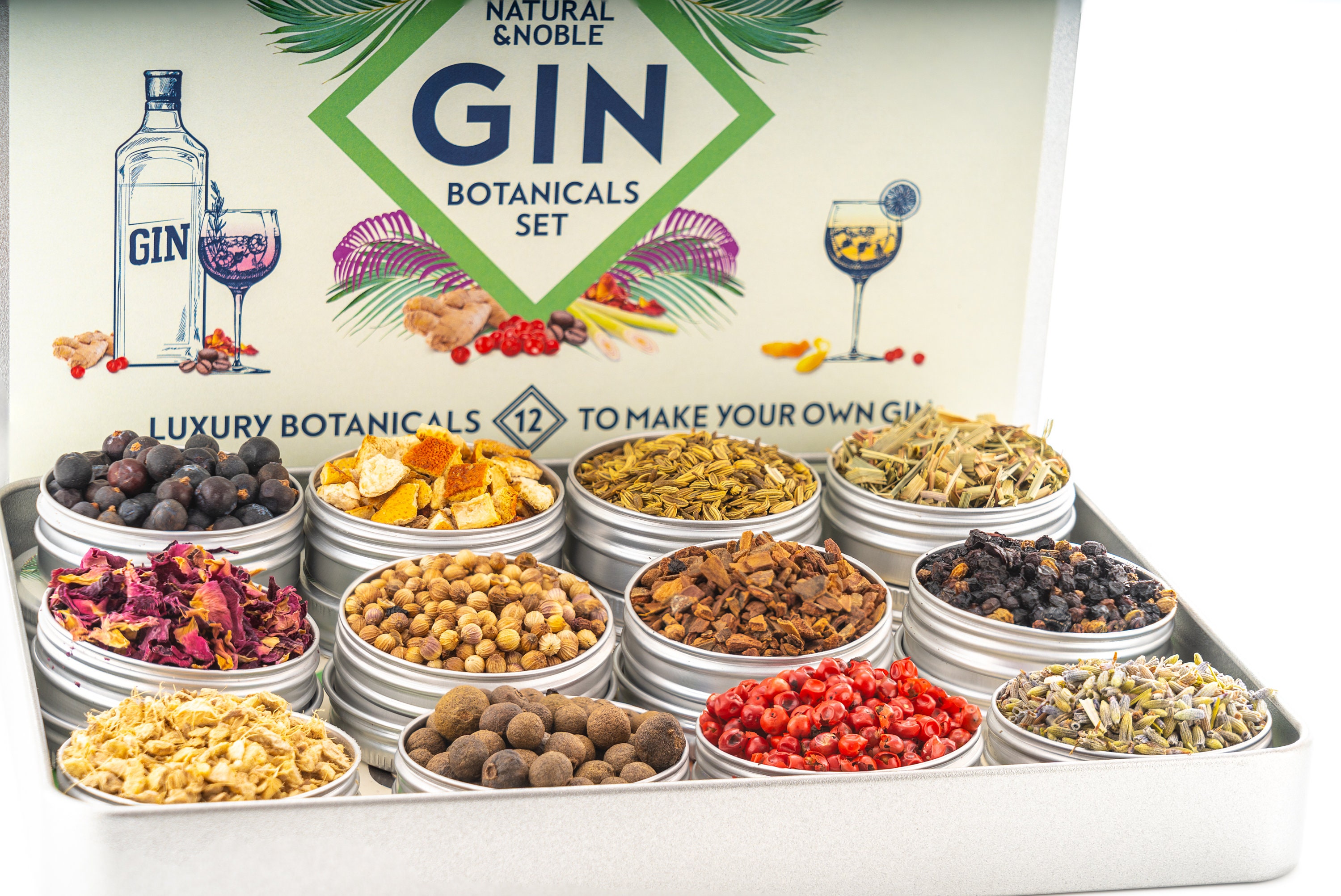 12 Gin Botanicals Gin Gift Set. for Making & Infusing Gin. - Etsy UK