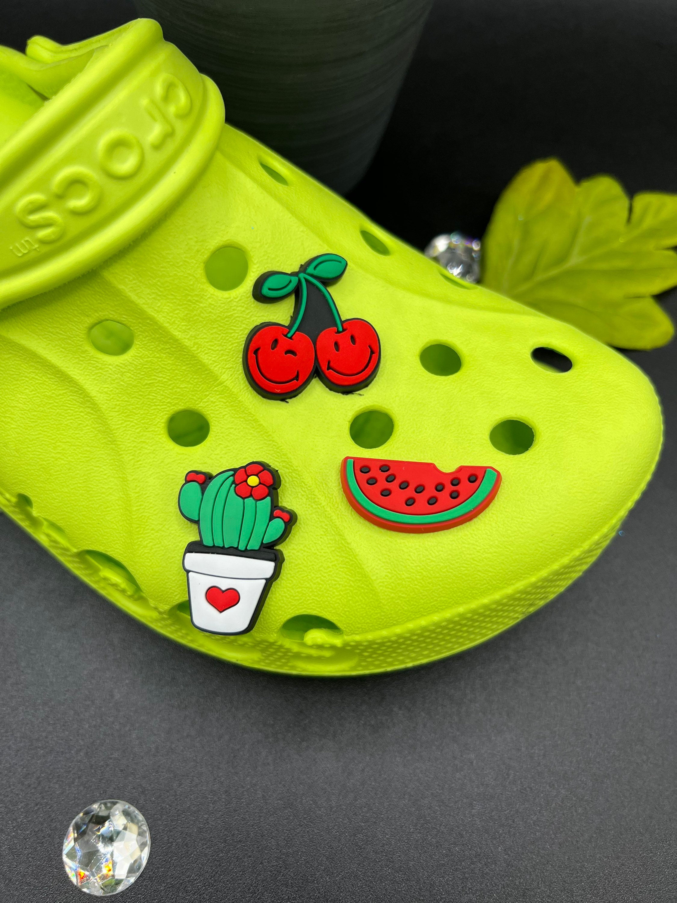 Fruit Shoe Charms Cherry Strawberry Avocado Food Charm - Etsy