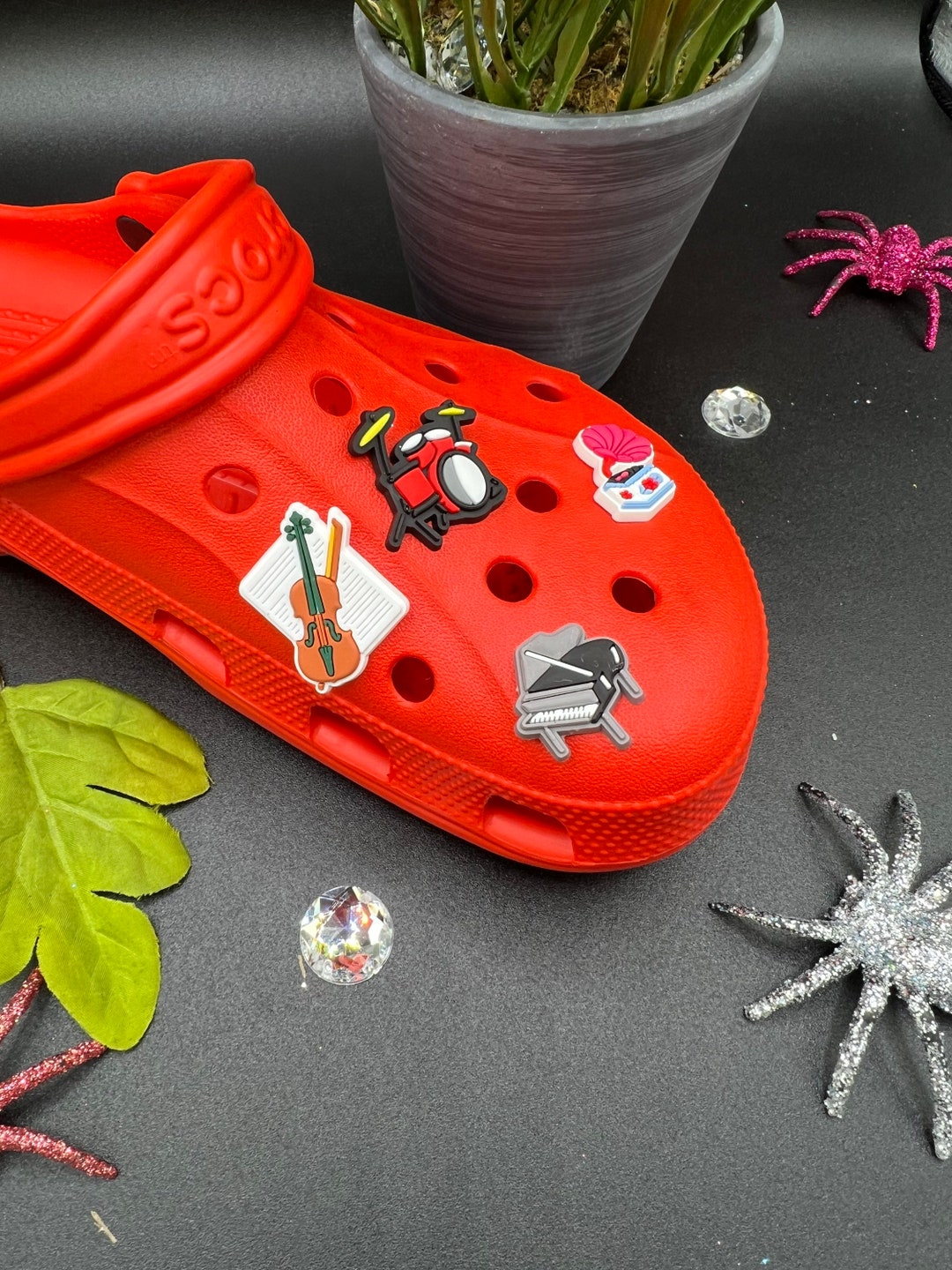 Music Shoe Charms, Music Themed Shoe Charms, Music Charms, Guitar ...