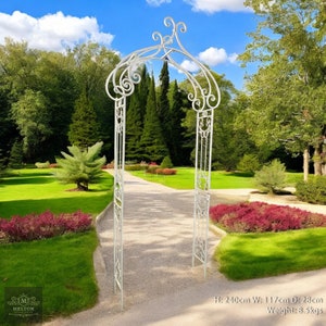 Large Rustic Stunning Victorian Style Garden Arbour Garden Arch Garden ...