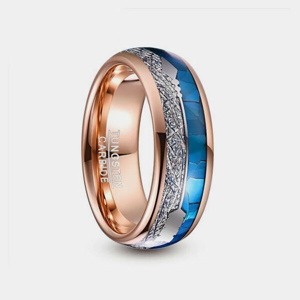 Blue Wedding Ring - Etsy