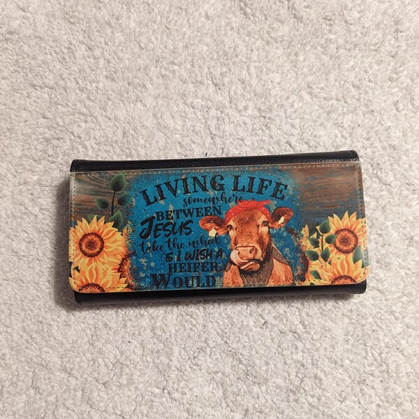 Cow Leather Wallet - Etsy