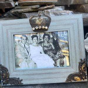 Grey Frame With Crown Applique - Etsy