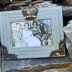 Grey Frame With Crown Applique - Etsy