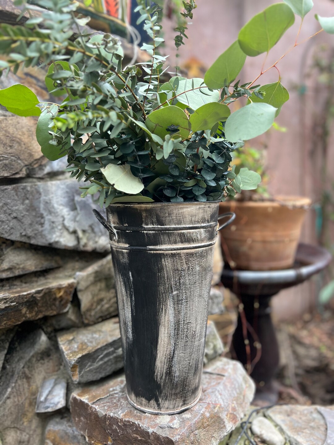 Tall Black Metal Tin - Etsy