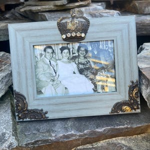Grey Frame With Crown Applique - Etsy