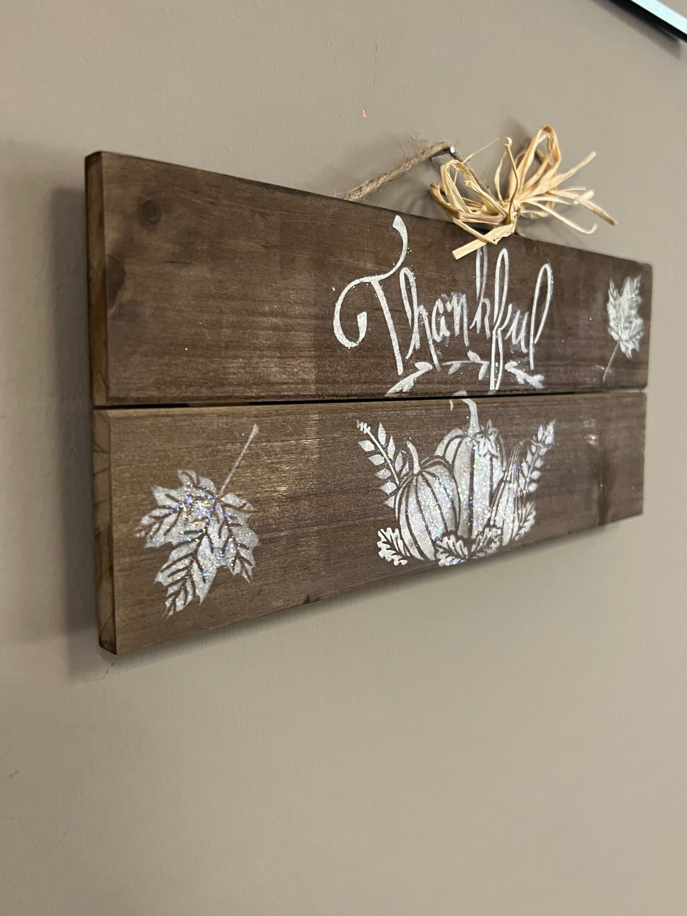 Long Thankful Sign - Etsy