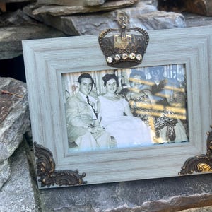 Grey Frame With Crown Applique - Etsy