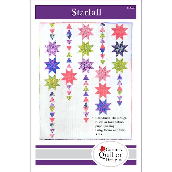 Falling Stars Quilt Pattern - Etsy