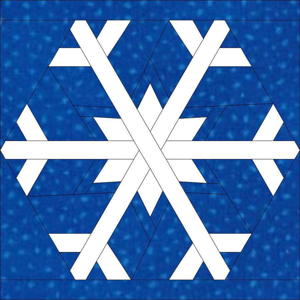 Snowflake Sampler Set 1/ Quilt block patterns/ Foundation | Etsy