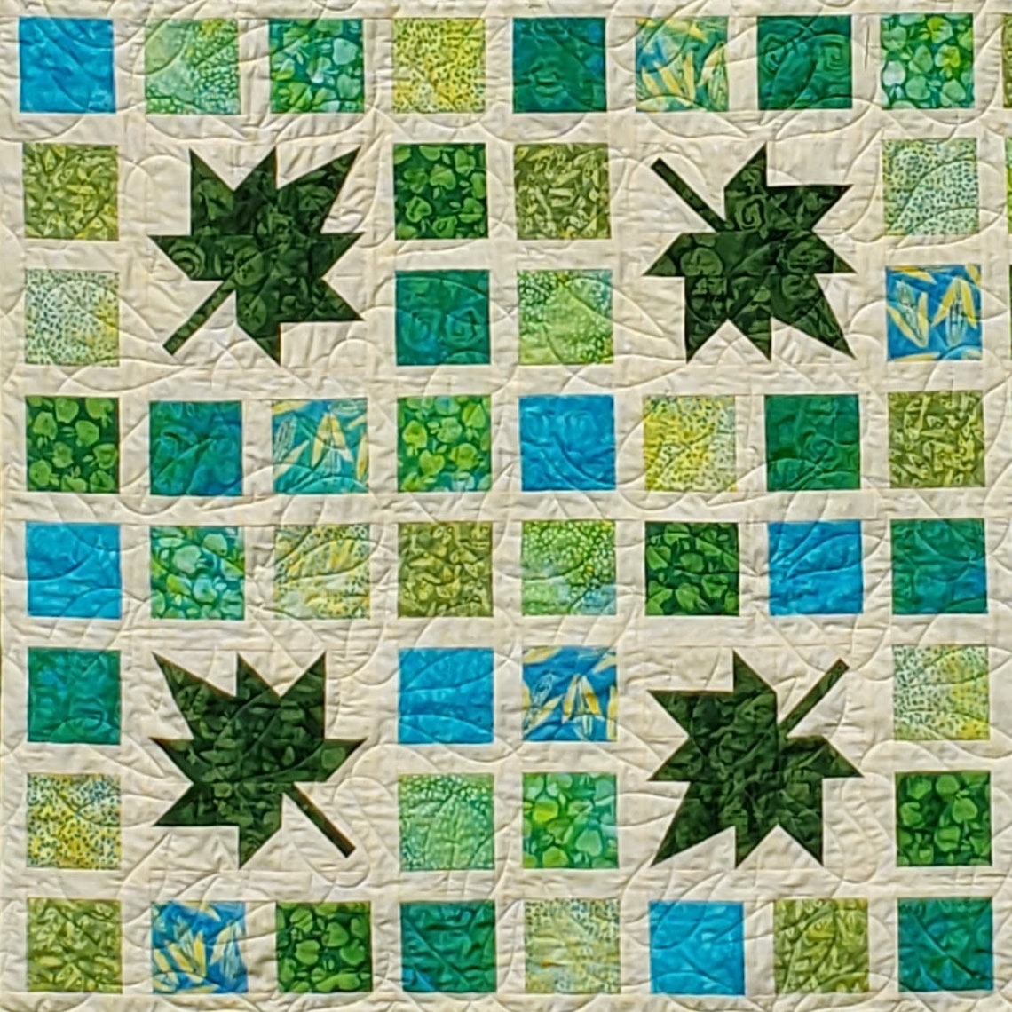 Leafy Pathways Quilt Pattern PDF Download - Etsy
