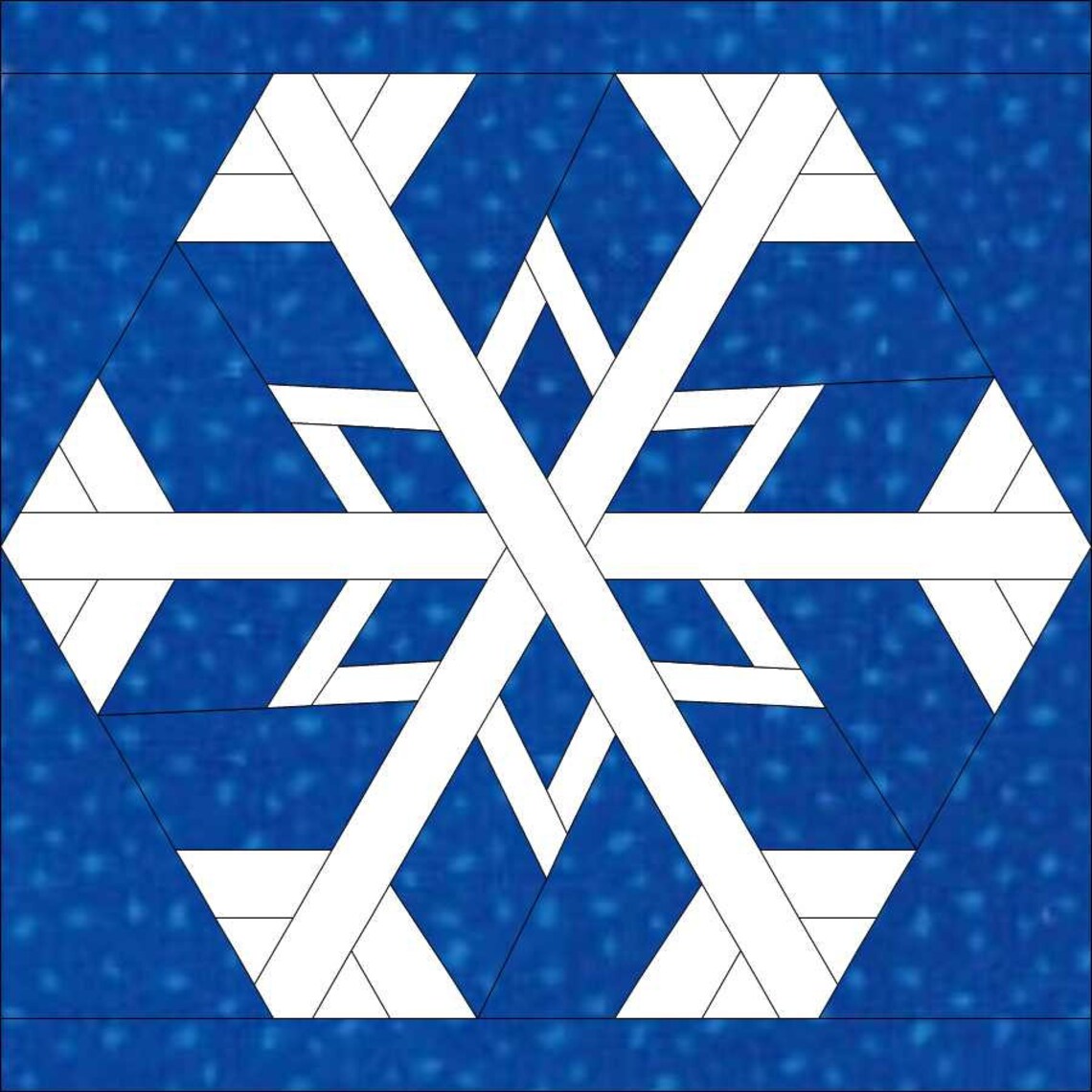 Snowflake Sampler Set 1/ Quilt Block Patterns/ Foundation Paper Piecing ...