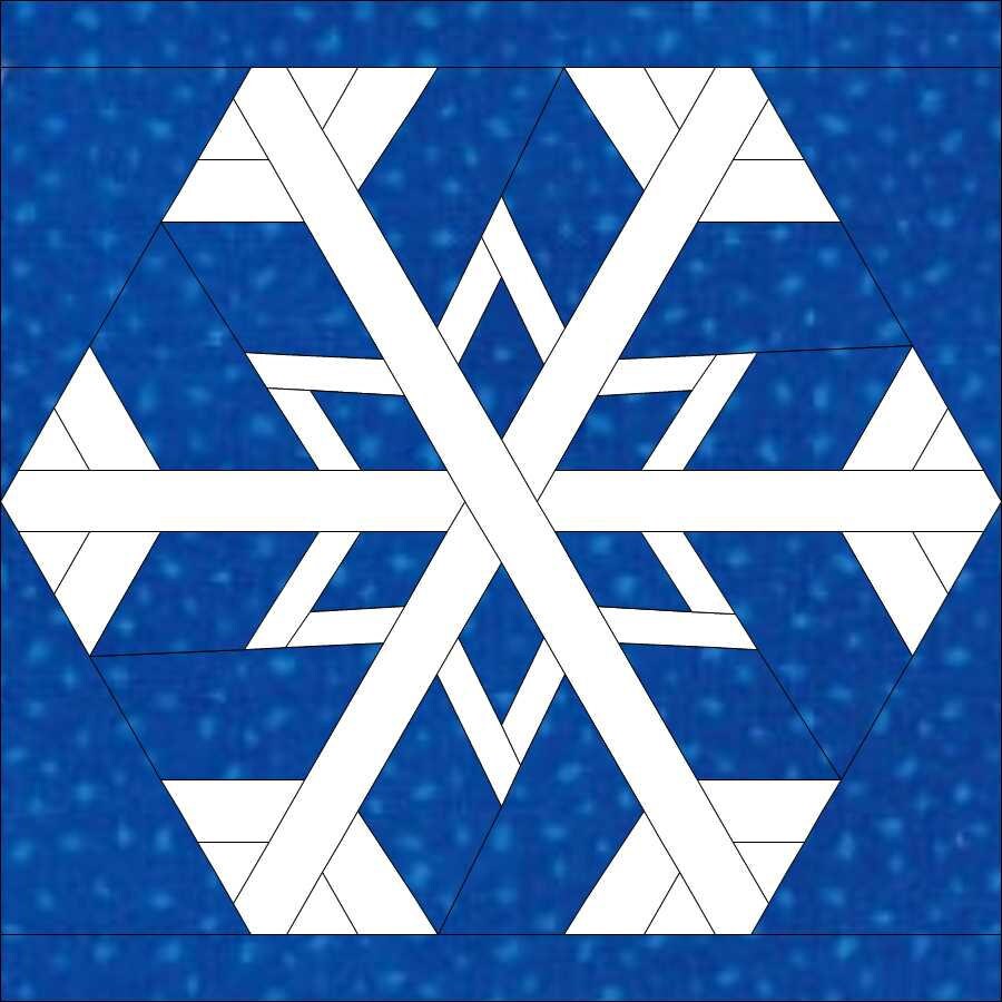 Snowflake Sampler Set 1/ Quilt Block Patterns/ Foundation Paper Piecing ...