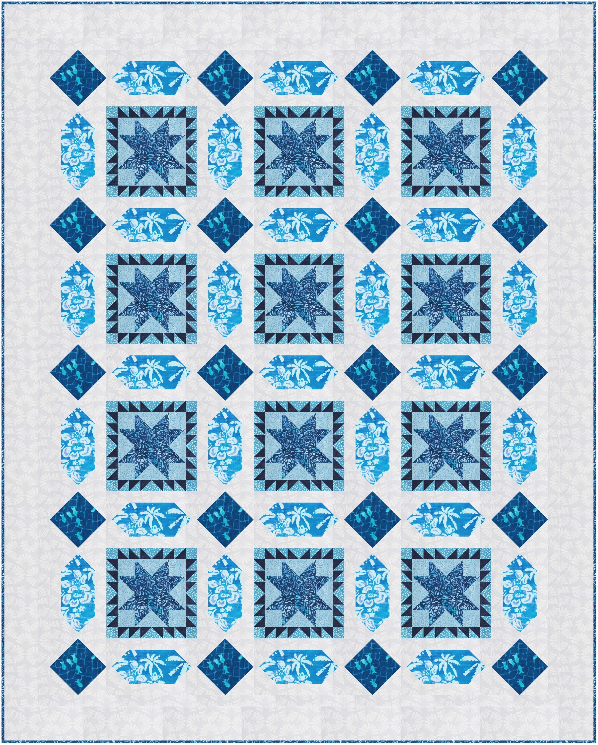 Starlit Courtyard Quilt Pattern PDF Download - Etsy