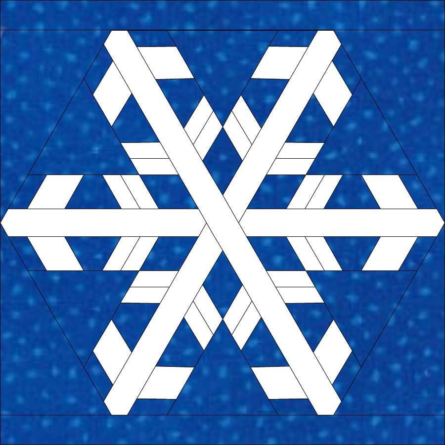 Snowflake Sampler Set 1/ Quilt Block Patterns/ Foundation Paper Piecing ...