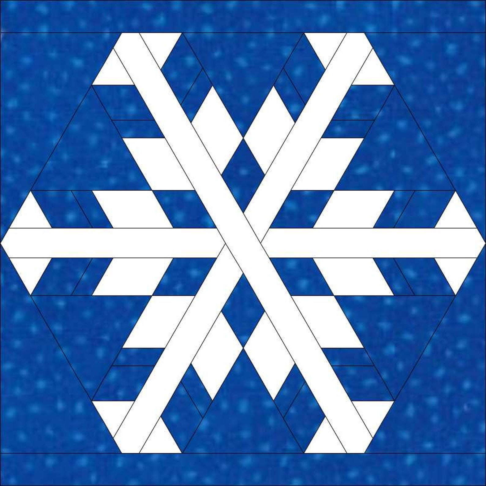 Snowflake Sampler Set 2/ Quilt Block Patterns/ Foundation Paper Piecing ...
