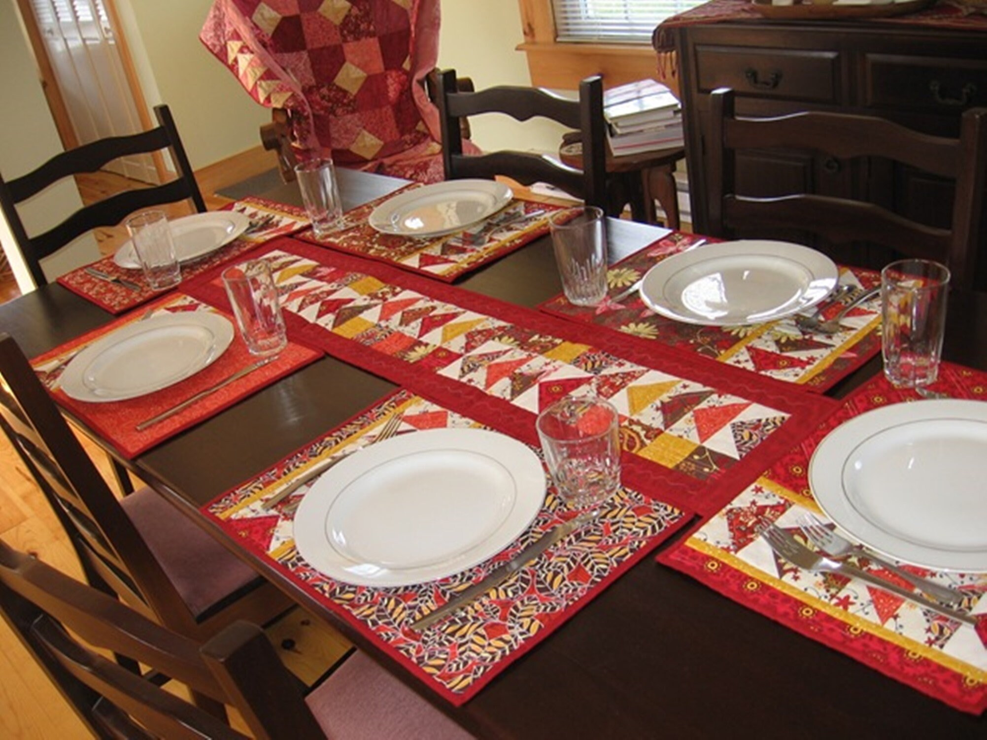 Geese Across the Table Placemat and Table Runner Pattern / PDF - Etsy