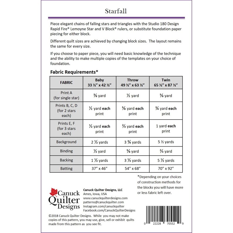 Starfall Quilt Pattern PDF Download - Etsy