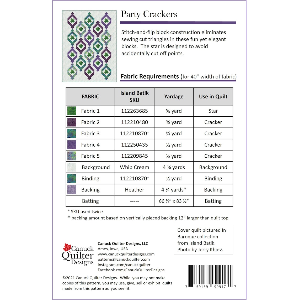 Party Crackers Quilt Pattern - PDF Download - Etsy