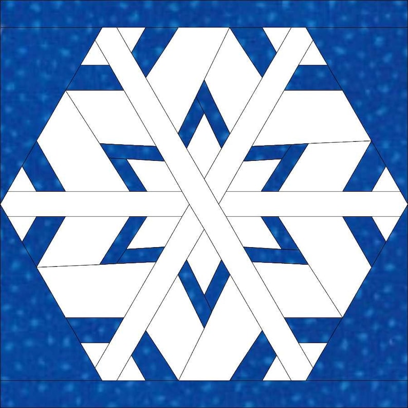 Snowflake Sampler Set 1/ Quilt Block Patterns/ Foundation Paper Piecing ...