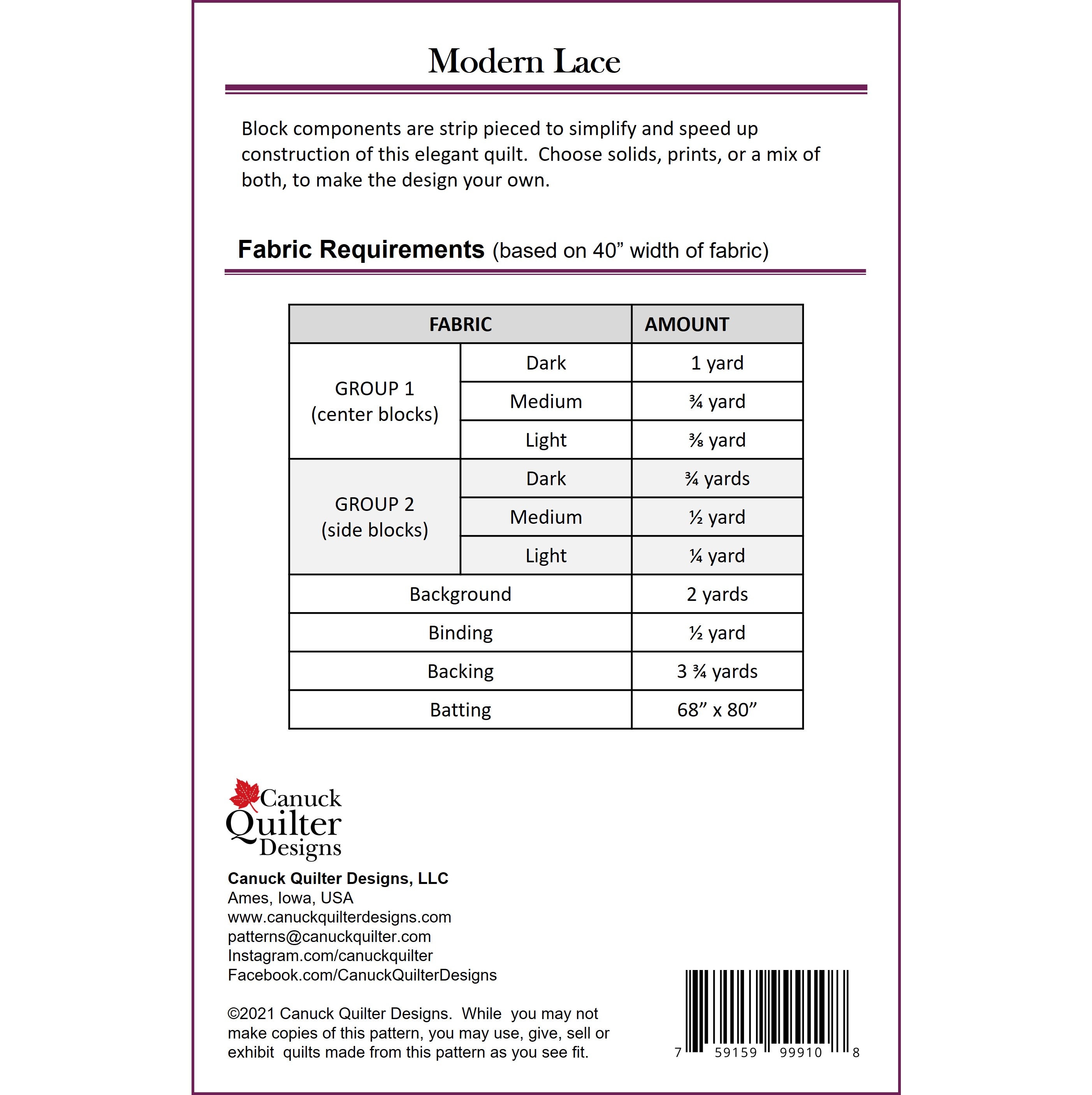 Modern Lace Quilt Pattern / PDF Download - Etsy