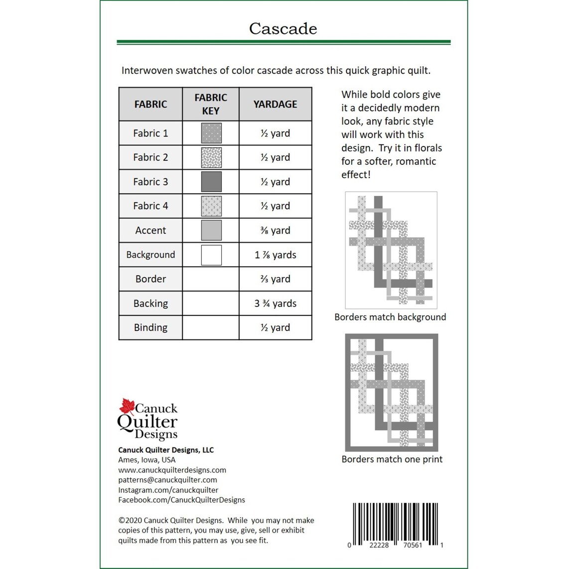 Cascade Quilt Pattern PDF Download - Etsy Canada