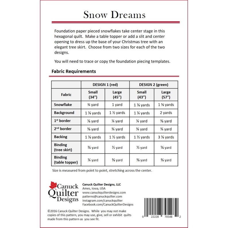 Snow Dreams Quilt Pattern PDF Download - Etsy