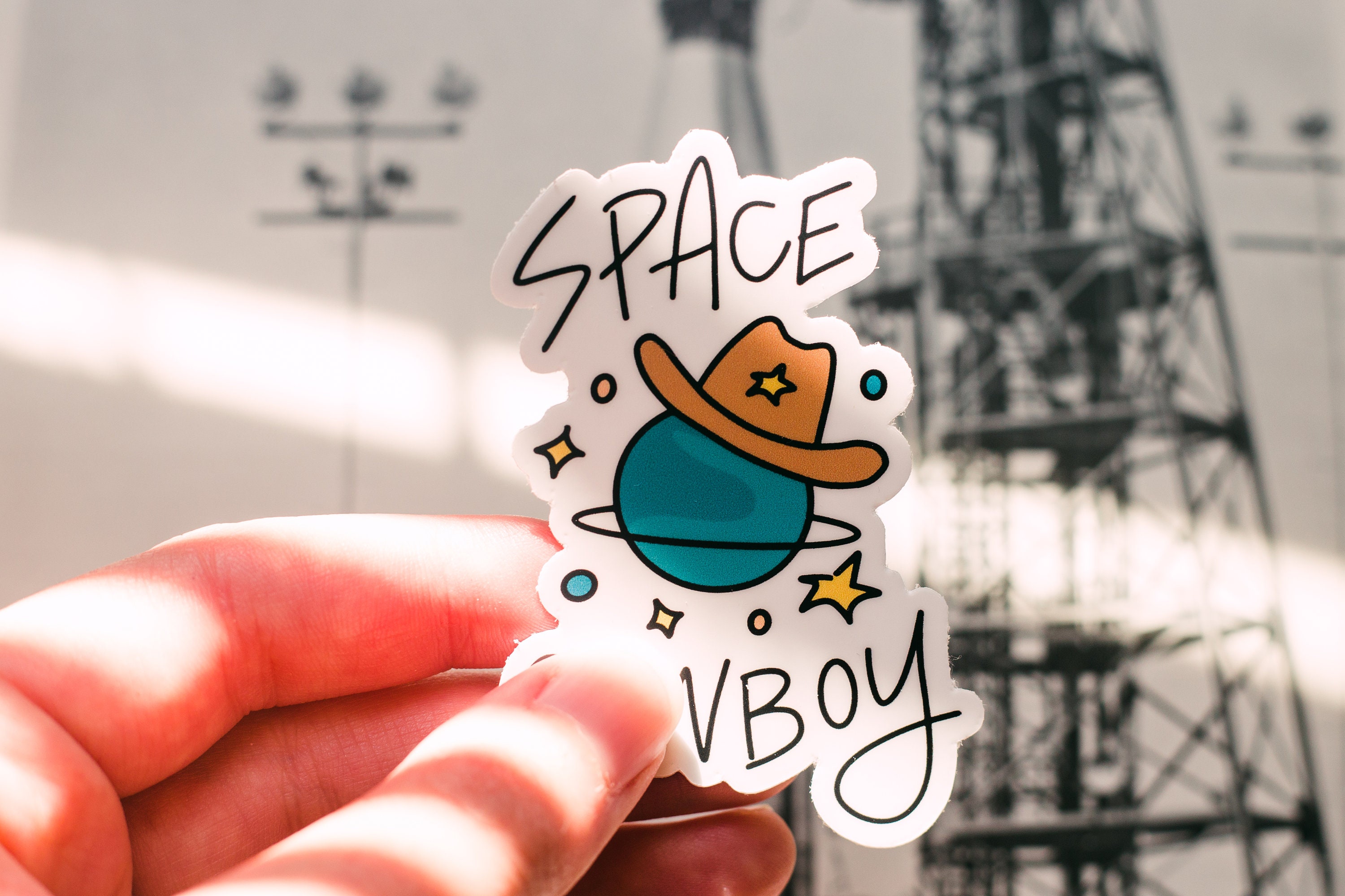 Space Cowboy Sticker - Etsy