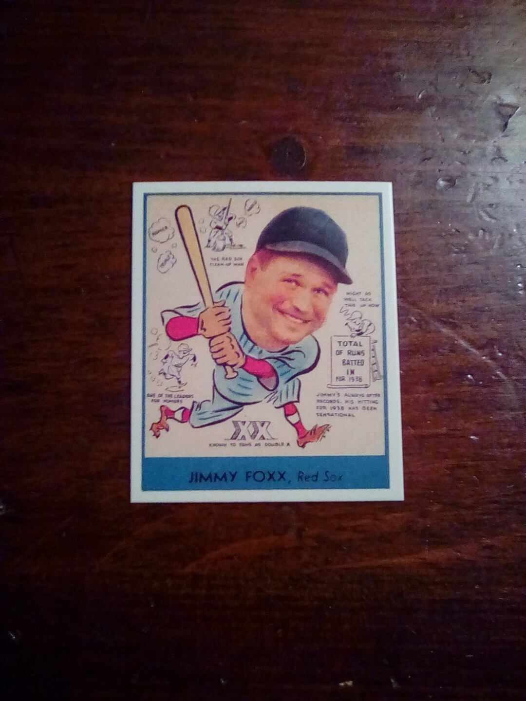 1933 Goudey Jimmy Foxx 273 reprint Novelty Card.mint Free - Etsy