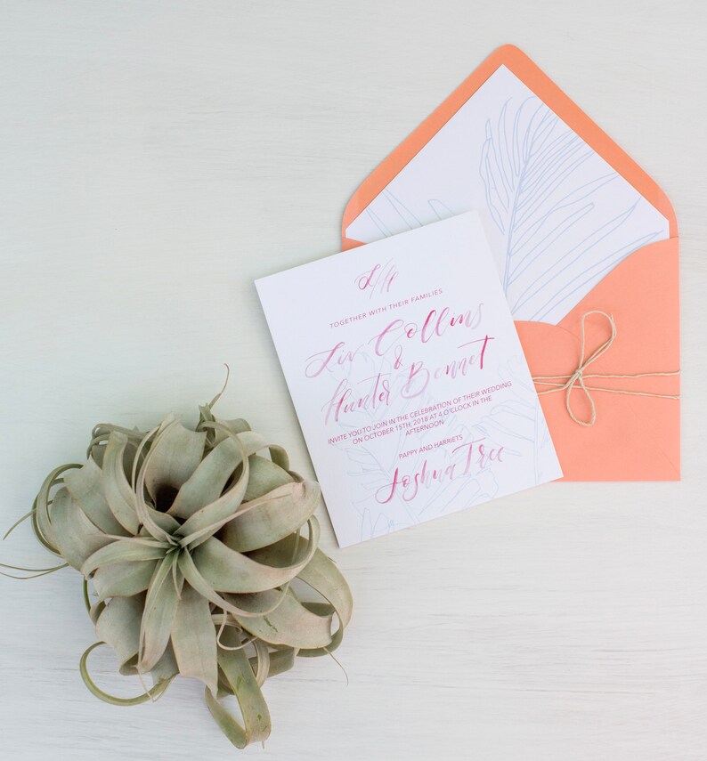Wedding Invitation Joshua Tree Suite - Etsy