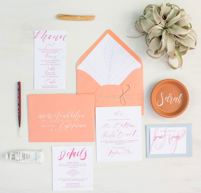 Wedding Invitation Joshua Tree Suite - Etsy