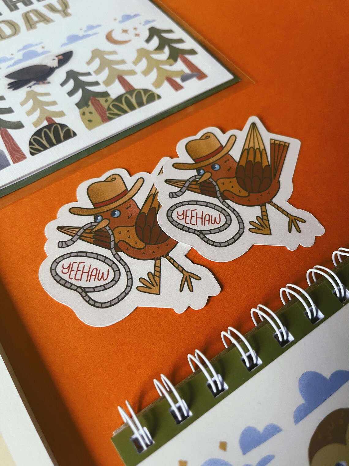 Rodeo Roadrunner Yeehaw Waterproof Vinyl Sticker | Wild West Cowboy Hat ...