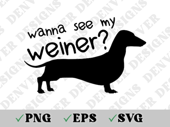 Weiner Dog SVG PNG EPS Dachshund Funny Weiner Dog Gift | Etsy